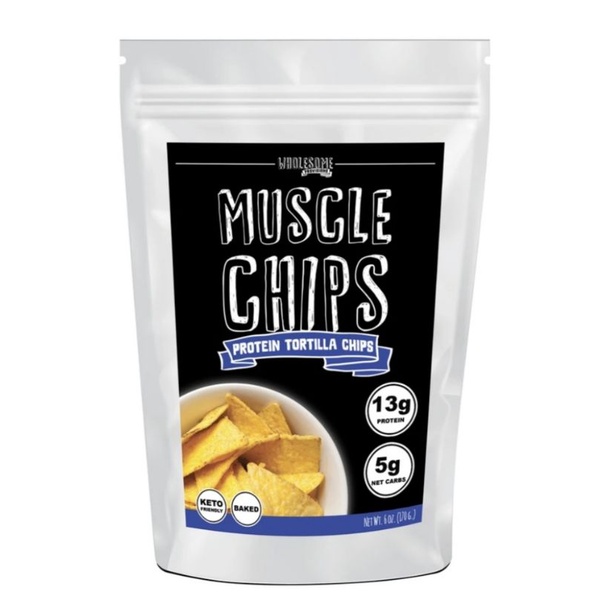 Keto Delicious Muscle Chips Wholesome Provision - High Protein & Fiber ...
