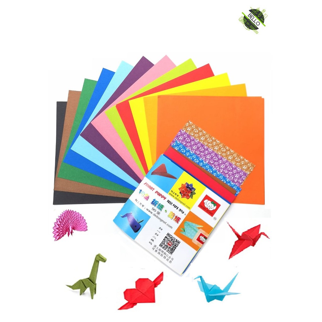 Origami Paper 100’s Mix 10 Colours | Shopee Singapore