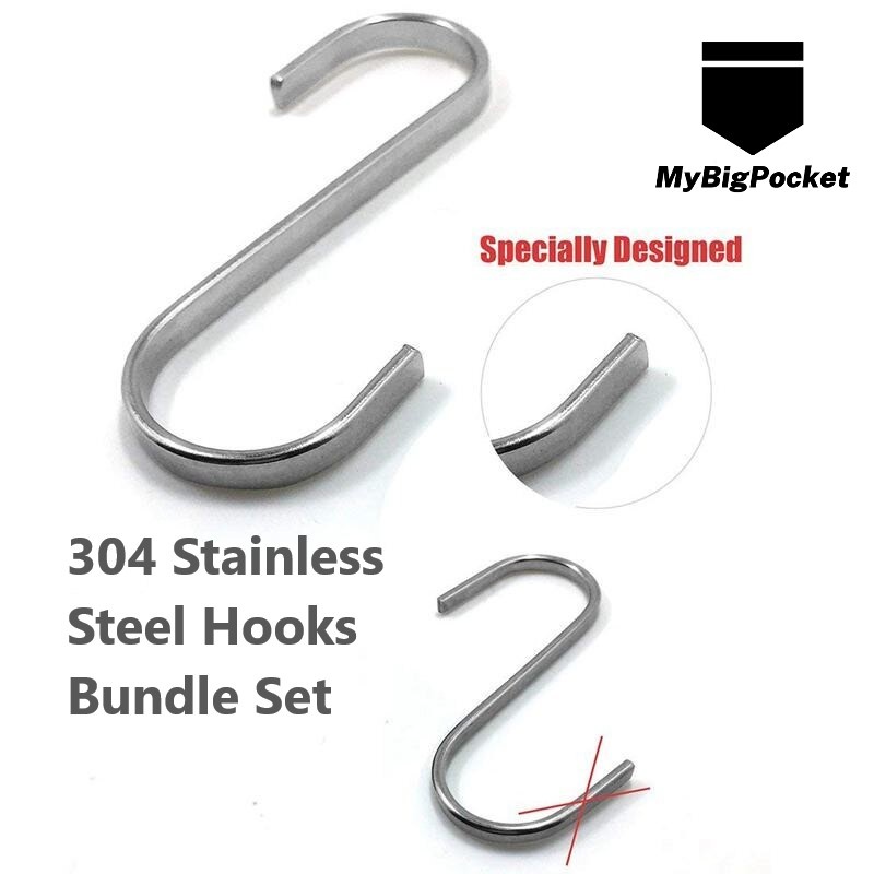 Heavy Duty Stainless Steel 304 Grade Kitchen S Hook 19*19*72mm/32*38 ...