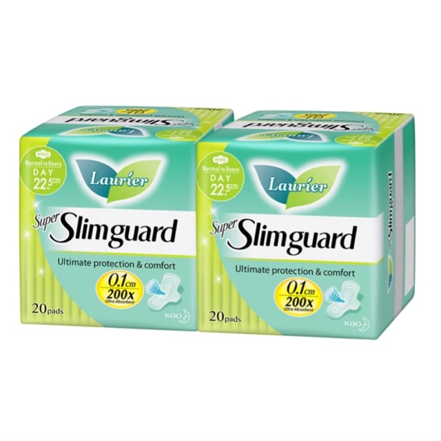Laurier Super Slimguard (22.5cm x 20s x 2)/(25cm x 16s x 2)/(30cm x 16s ...