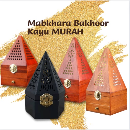 ️Bakhoor Burner Set Used Bukhoor Mabkhara Wood Golden Bakhoor Box Home ...