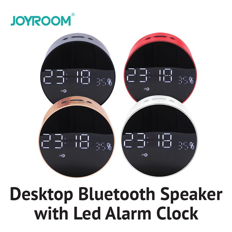 JOYROOM JM-R8 Desktop Bluetooth Speaker with LED Alarm Clock | Shopee ...