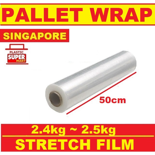 Clear Pallet Wrap【 50cm x 2.4kg 】Stretch Film | Wrapping Cling Wrap ...