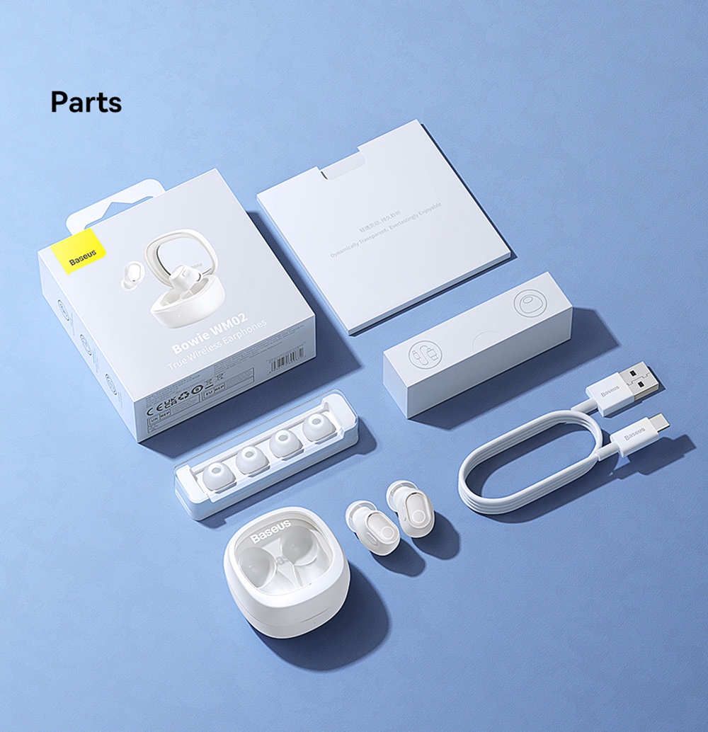 Baseus WM02 TWS 5.3 Bluetooth Wireless Earphones With Touch Control ...