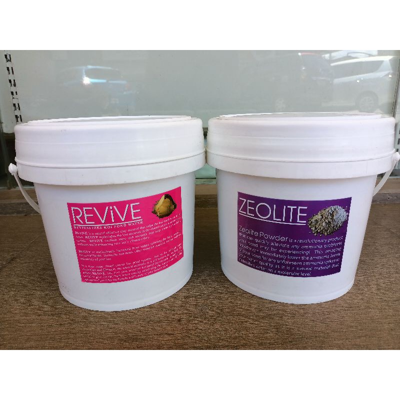 Revive Powder | Zeolite Powder for Koi Pond ( Tub 3.5kg) | Shopee Singapore