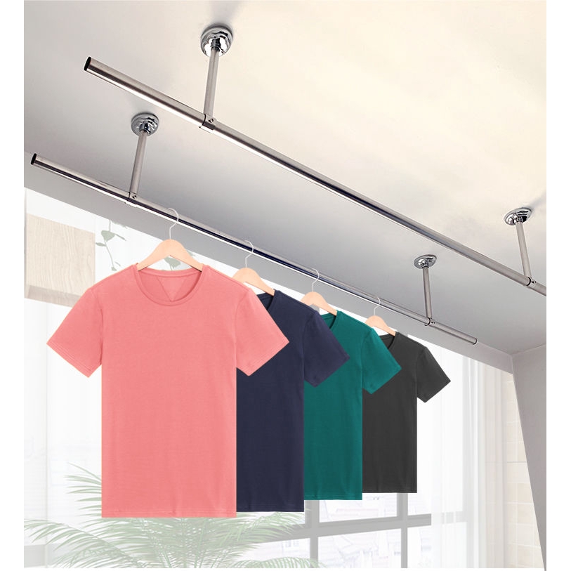 Indoor stainless steel clothes drying rack / Balcony fixed clothes rail ...