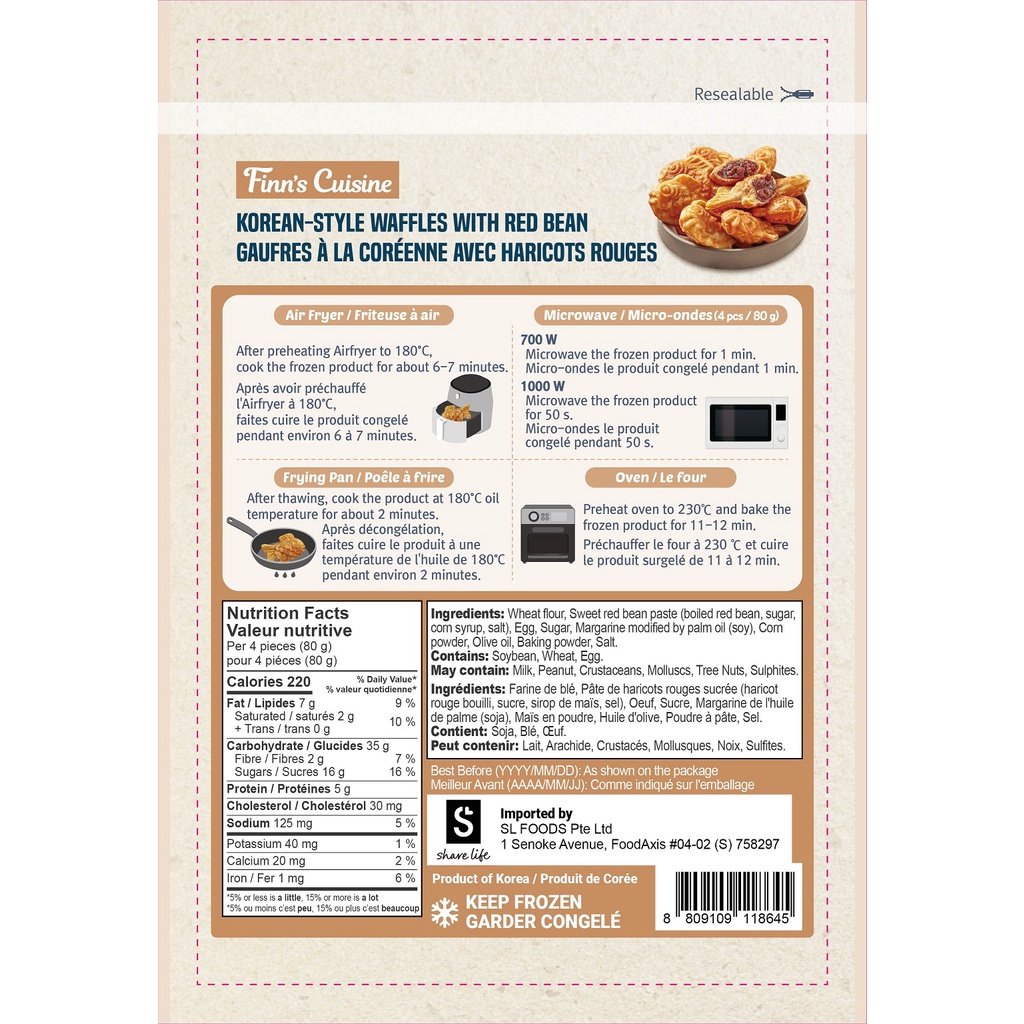 [SAONGWON] Bungeo-ppang Korean Style Fish Shaped Waffles With Red Bean ...