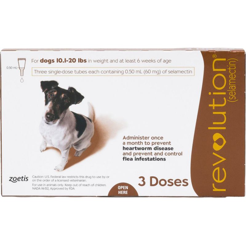 [$2 Off] Revolution for Dogs 10.1lbs to 20lbs (3 Doses) | Shopee Singapore