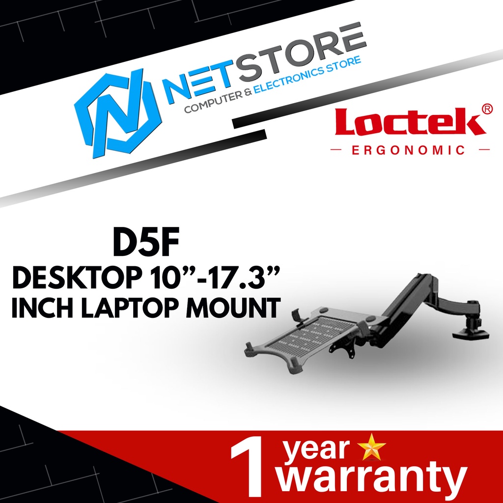 LOCTEK D5F DESKTOP 10”-17.3” INCH LAPTOP MOUNT | Shopee Singapore
