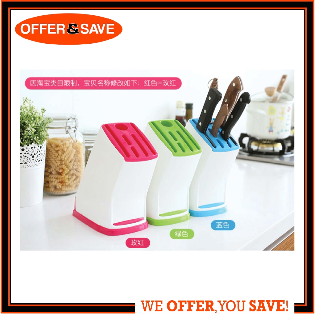 Plastic Knife Rack / Knife Holder / Knife Stand -A116 | Shopee Singapore