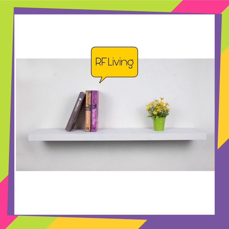 RF Living Modern 60cm Wall Shelf 1 Piece Sky Floating Wall Shelve Home ...