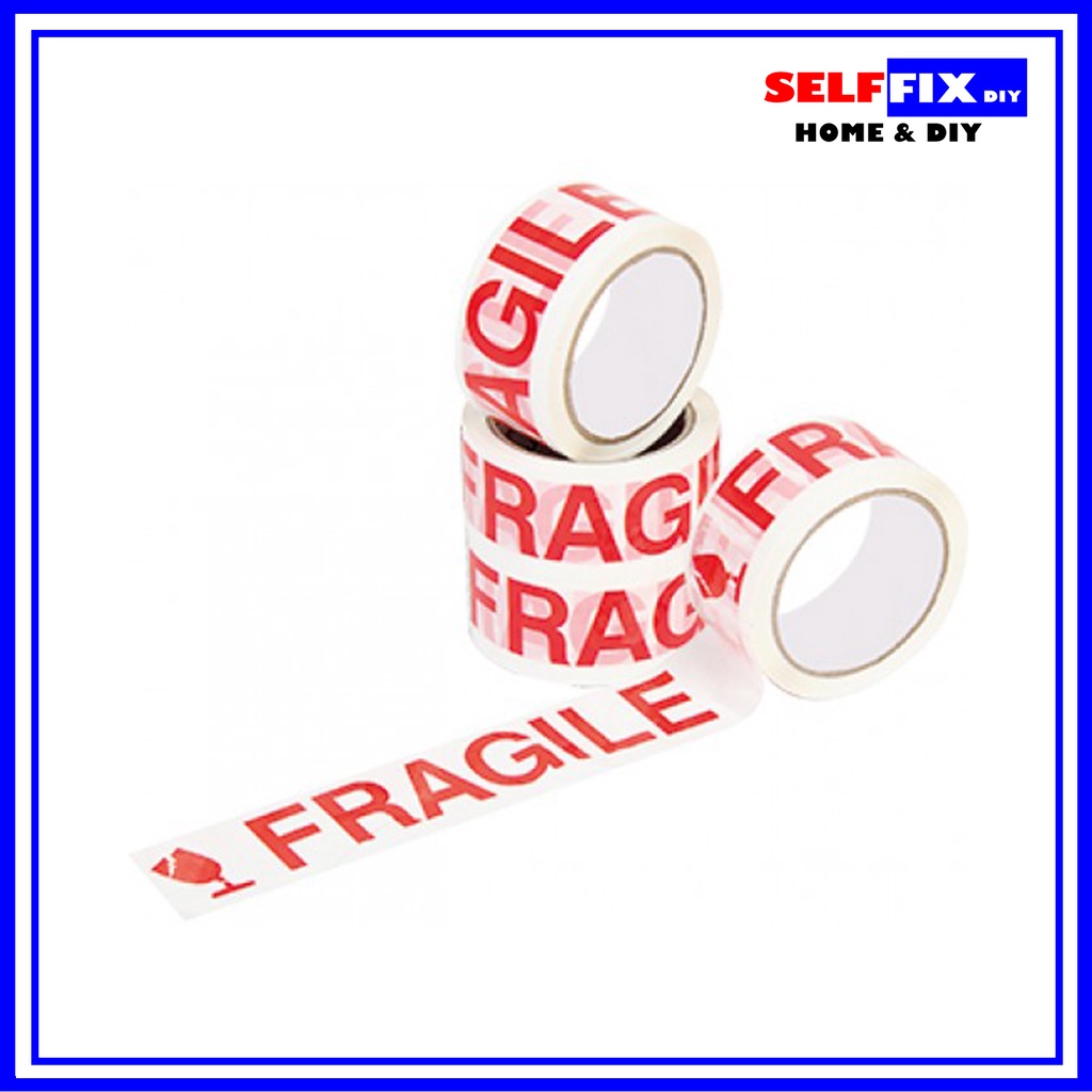 Tuuf Fragile Adhesive Tape 5cm x 80m | Shopee Singapore