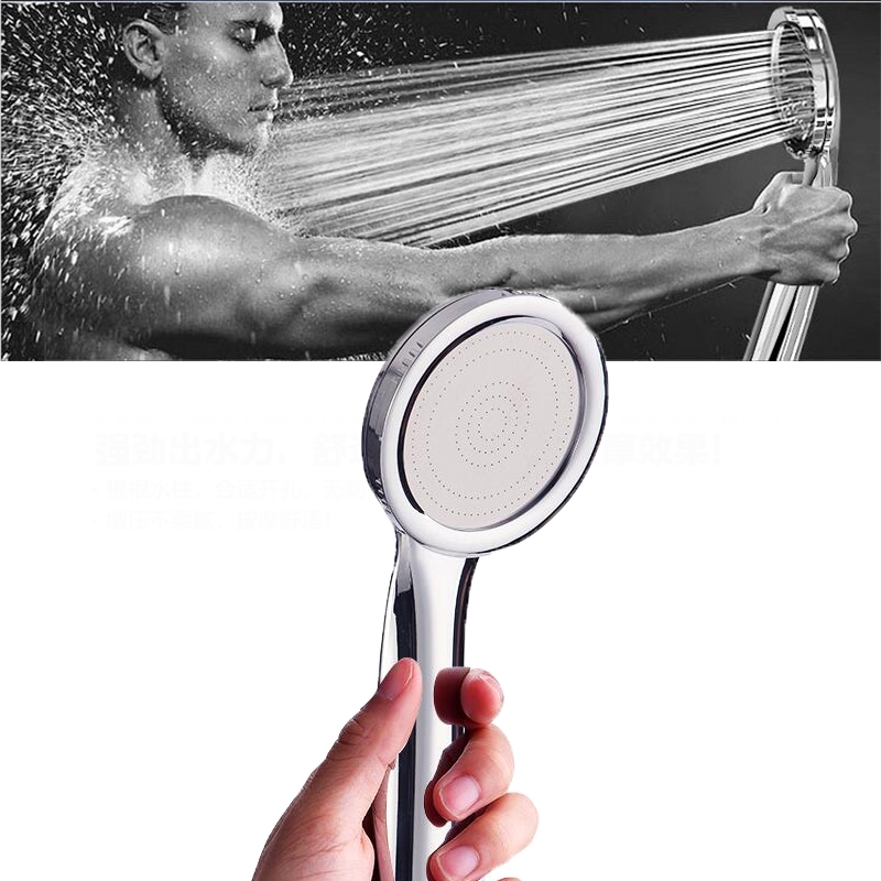 High Turbo Pressure Shower Head Bathroom Powerful Energy Water Saving