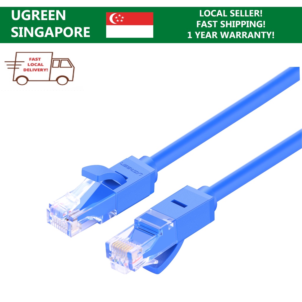 Ugreen CAT6 UTP Ethernet Round LAN Cable RJ45 Network Cord Connector ...
