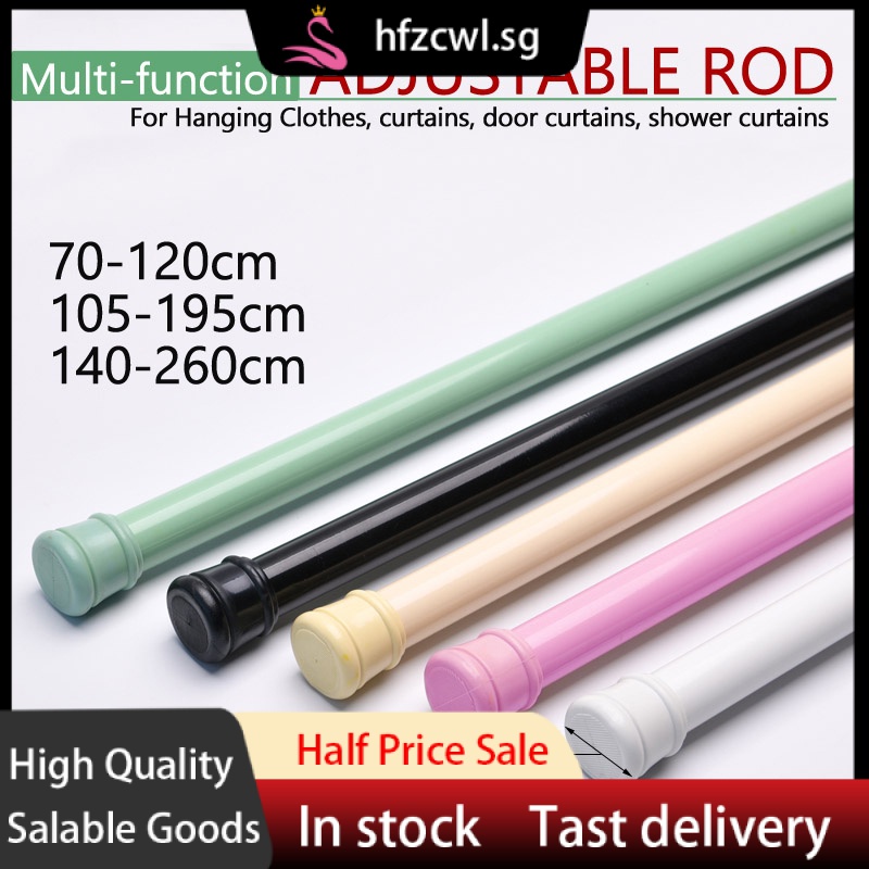 Adjustable Curtain Rod Multifunctional Bathroom Shower Curtain Rod ...