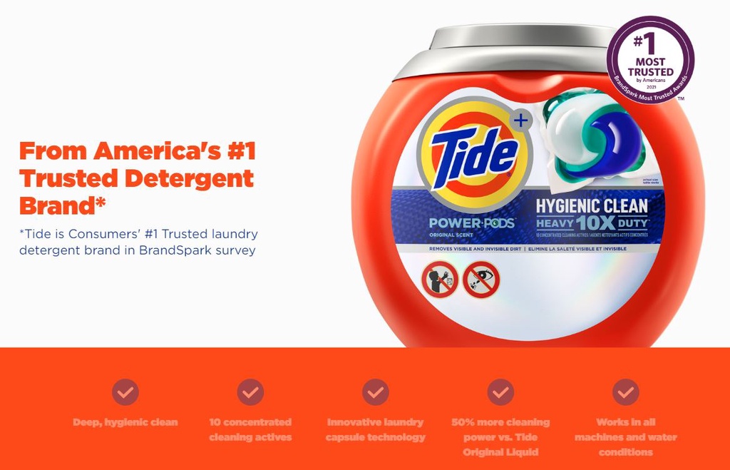Tide PODS Laundry Detergent Pacs *America's #1 Trusted Detergent Brand ...