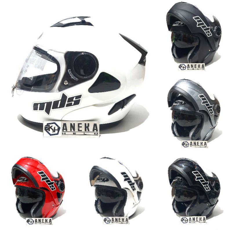 Mds PRORIDER Helmet | Full face helmet | Double visor MODULE | Shopee ...