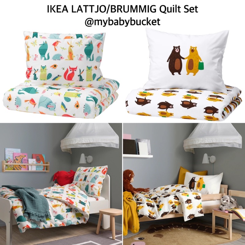 LATTJO/BRUMMIG Bedding Set Duvet/Quilt cover and Pillowcase (Kids ...