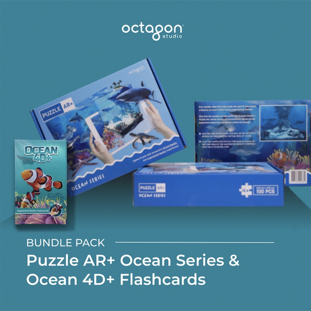 Ocean Bundle | Puzzle AR+ Ocean + Ocean 4D+ Flashcards | Augmented ...