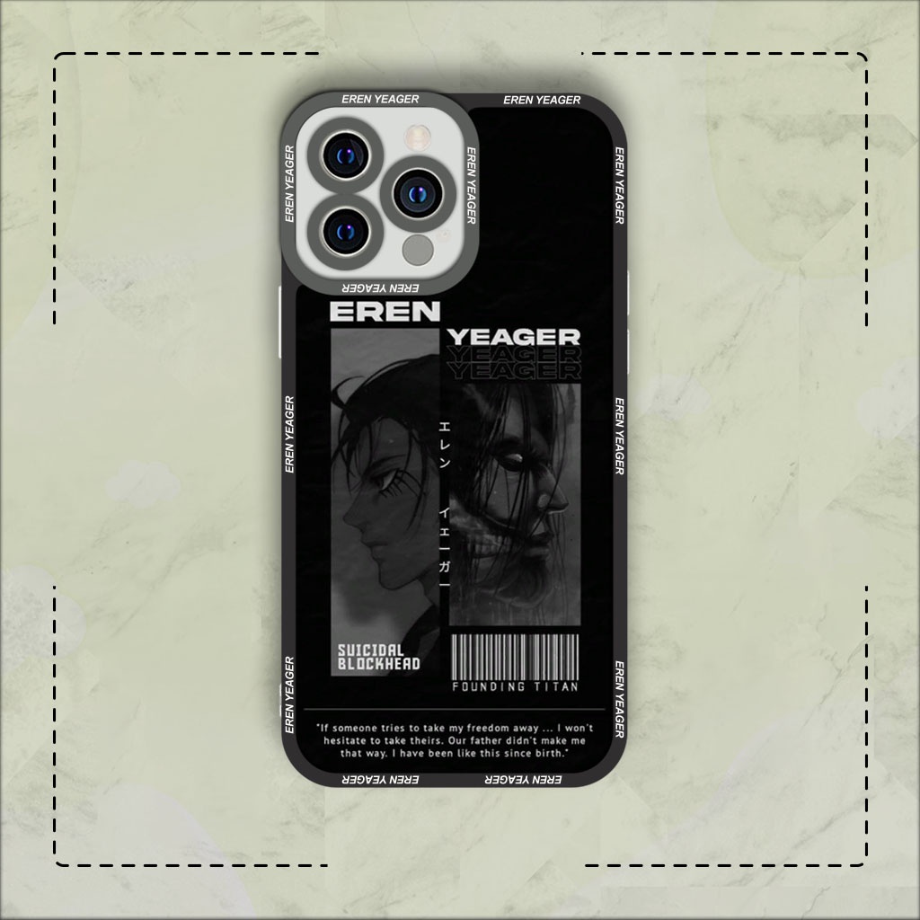Jm Case Anime AOT Eren Yeager 6plus / 6s / 6splus / 7 / 7plus / 8 ...