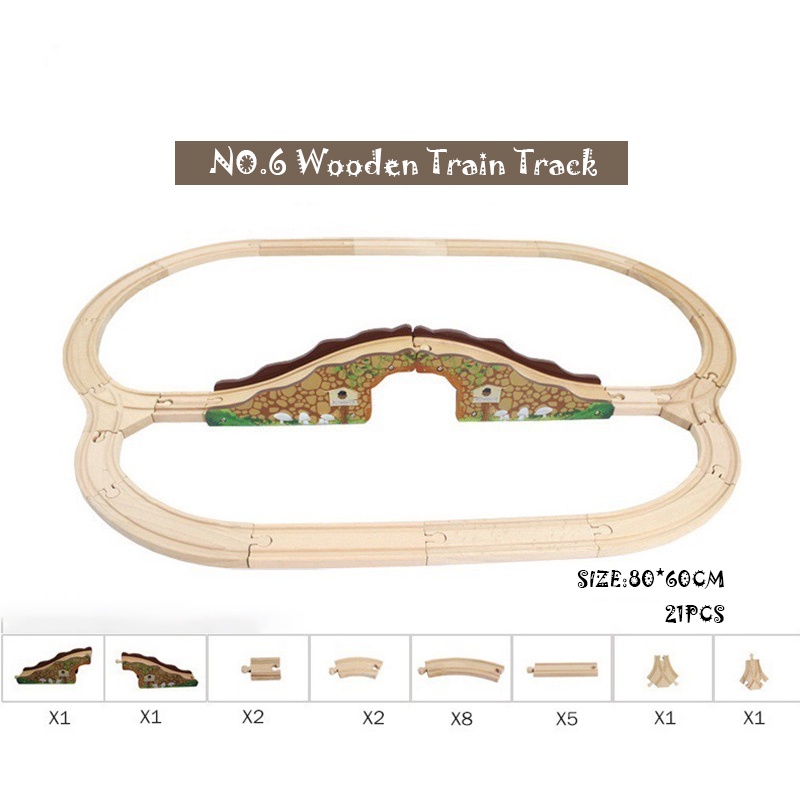 Thomas 【Wooden Train Track Toy】Children Wooden Track Set Toy Compatible ...