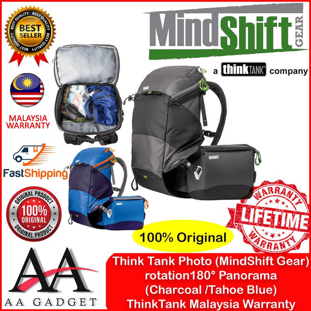 MindShift Gear rotation180 Panorama Backpack (Charcoal /Tahoe Blue ...