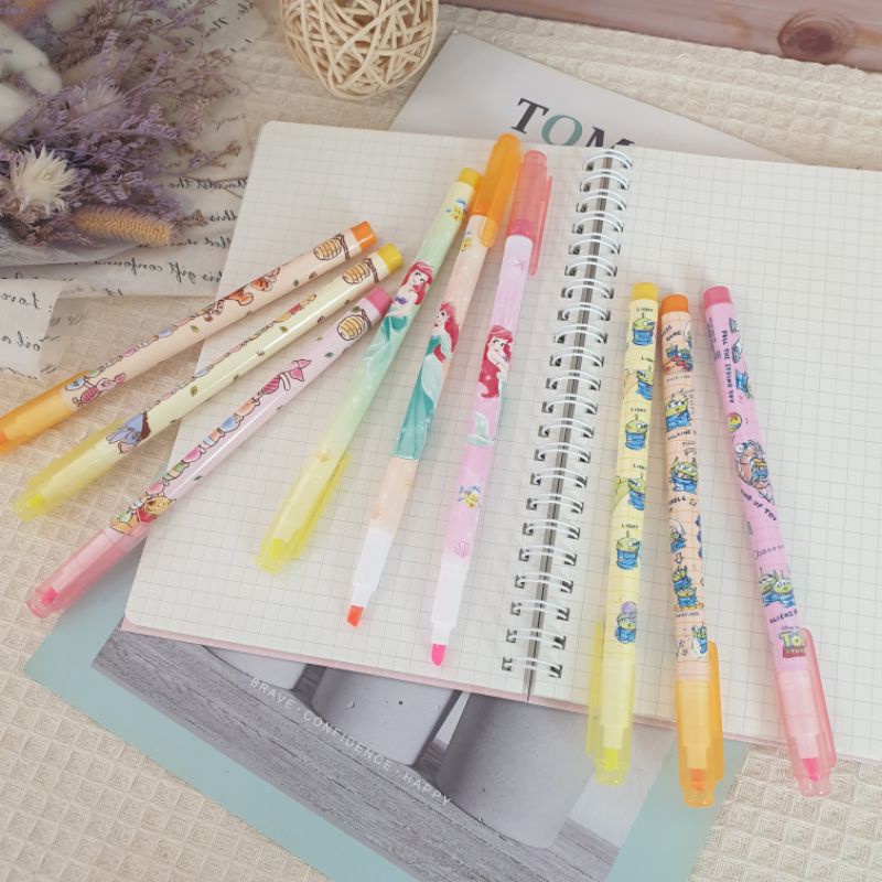 Disney Highlighter The Little Mermaid Orange Pink Yellow Key Marker ...