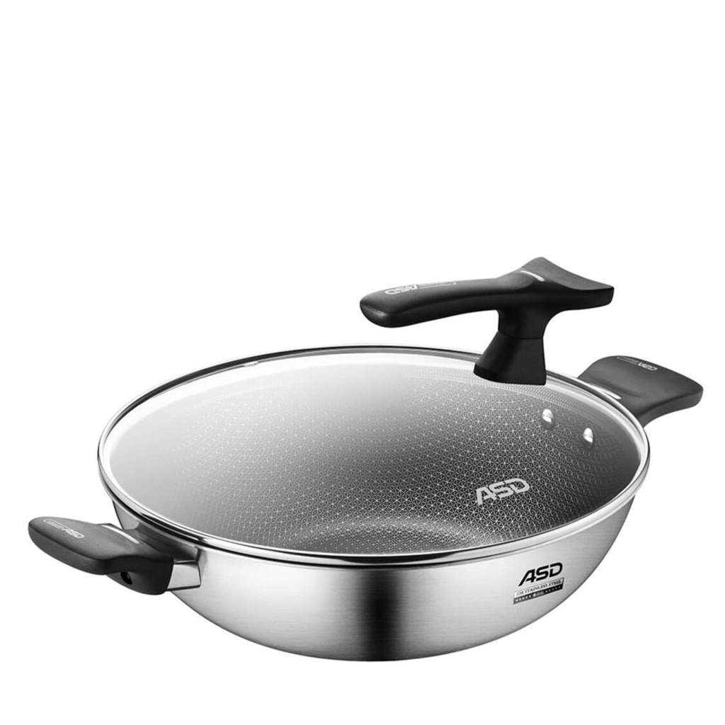 ASD Hybrid 7-PLY 36CM IH Hex-Wok with Self-Standing Cover | Induction ...