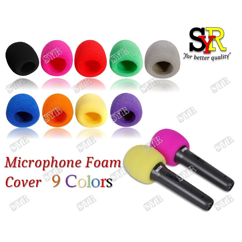 Microphone Cover Mic Handheld Sponge Foam Anti Noise Voice Wind Sound ...