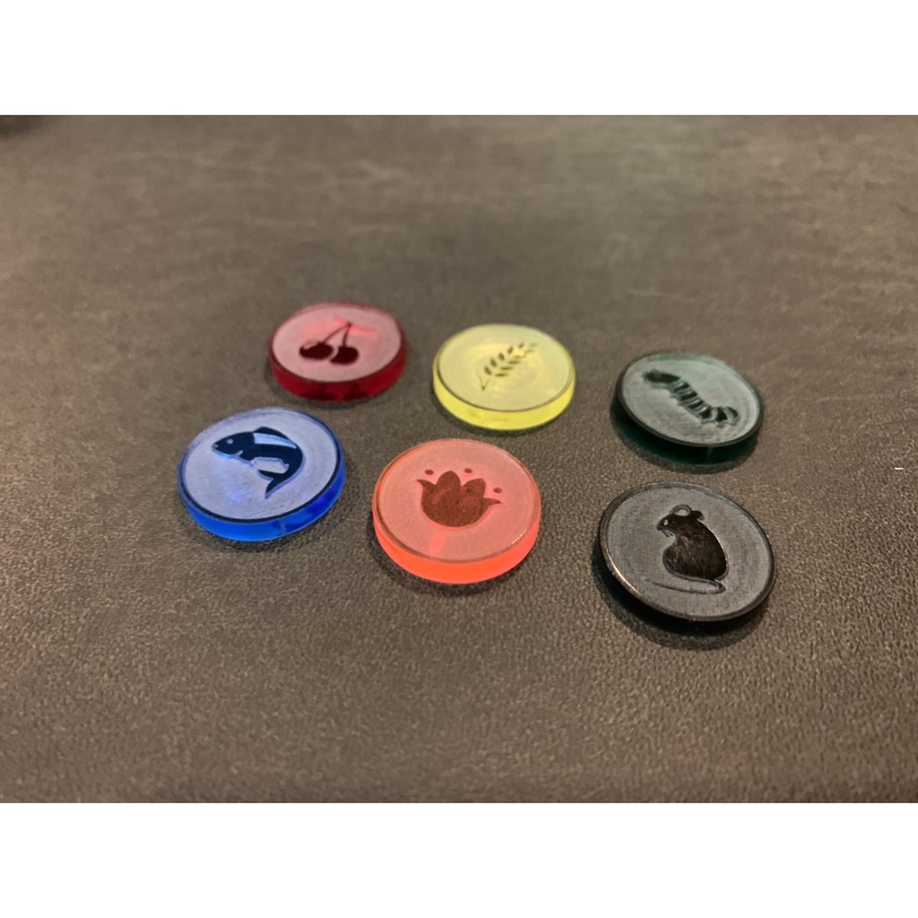 [Acrylic] Wingspan Board Game [TH/EN]: Upgrade Resource (Round Token ...