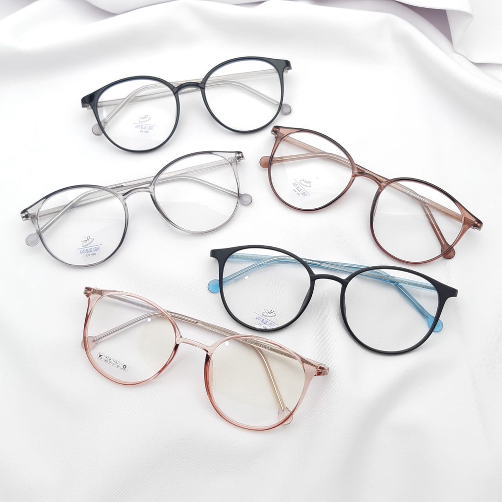 Tr90 Round Eyeglass Frames 100% 8250 Flexible Blue Blueray (Save ...