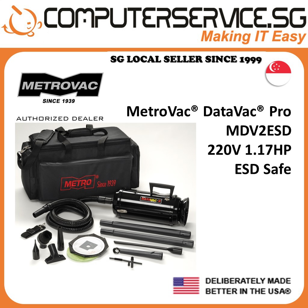 MetroVac® DataVac® Pro MDV Series ESD-Safe/Toner-Safe 220V Maintenance ...