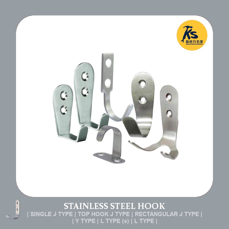 Stainless Steel Hook ( SINGLE J TYPE | TOP HOOK J TYPE | RECTANGULAR J ...