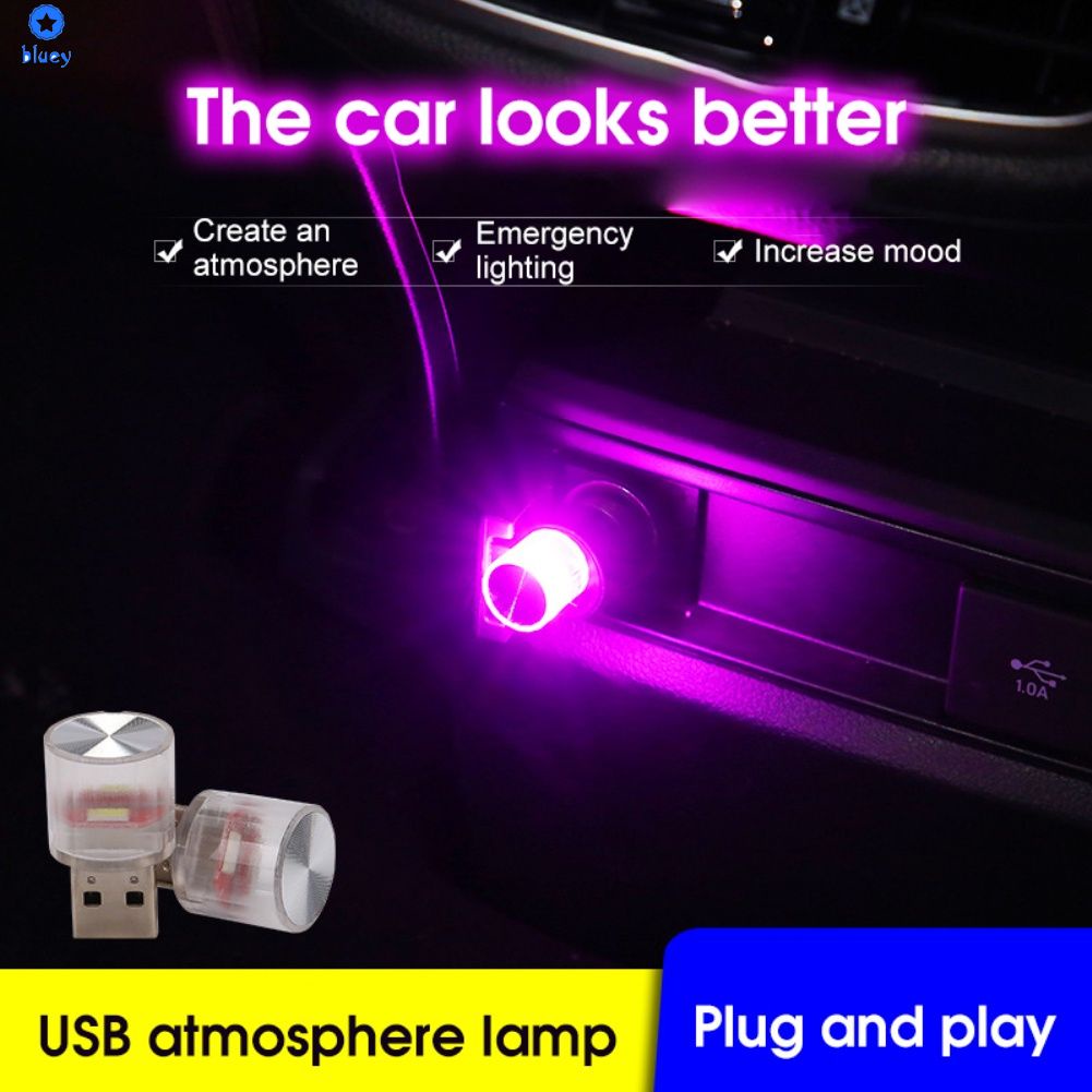 USB atmosphere light car interior decoration lamp reading light led usb ...