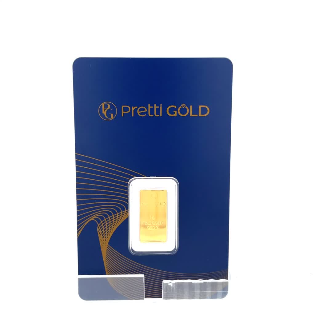 999.9 Pretti Gold Bar | MoneyMax Jewellery | Pretti Gold Collectibles ...