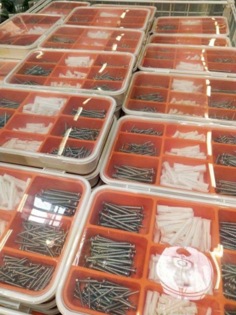 IKEA FIXA 260-piece screw and plug set, Set skru dan palam 260 unit ...