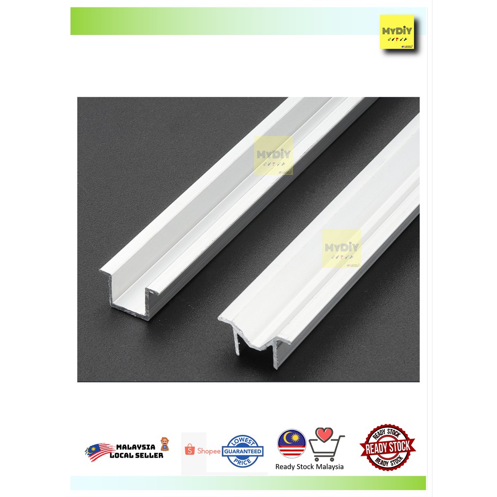 【MDS】*Upgraded* 4 FEET Aluminium top "U" track or bottom "V" track rail ...