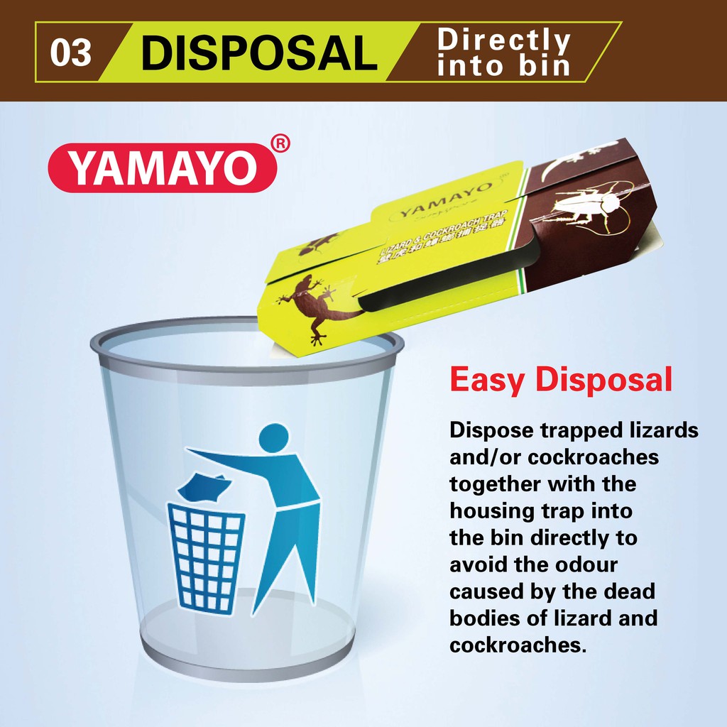 [SG STOCK] 10pcs Lizard Trap Sticker Cockroach Glue Catcher || Non ...