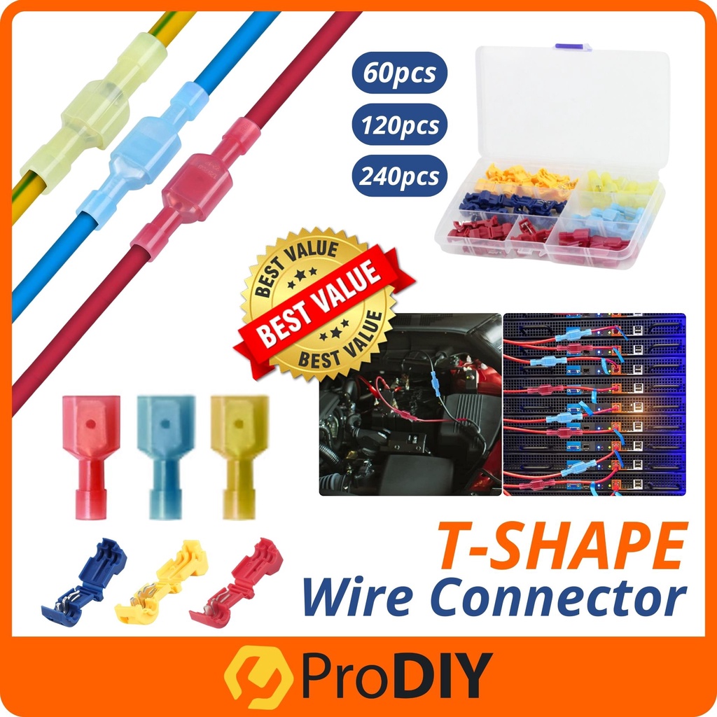 T-Type Wire Connector Clip Wire Connector Cable Connector Electrical ...
