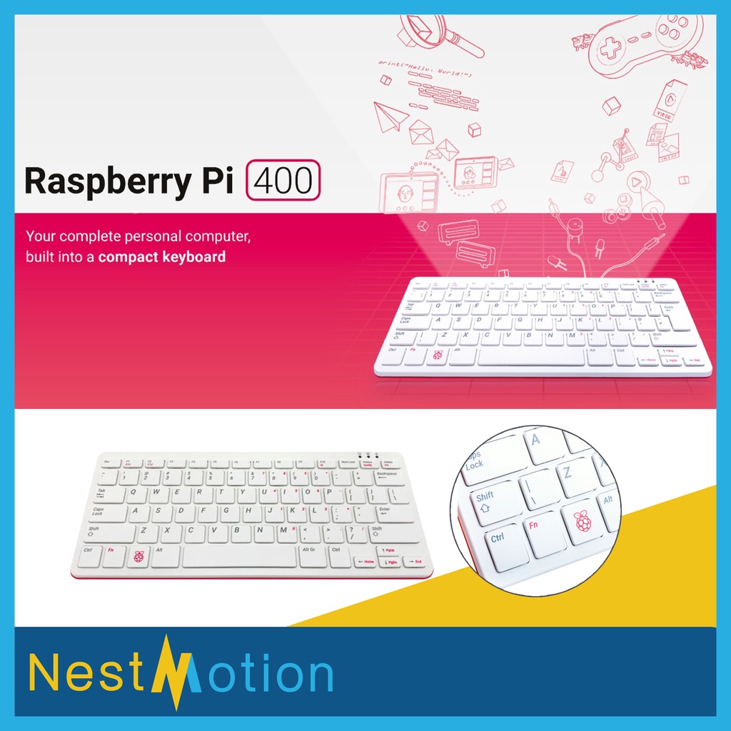 ! Raspberry Pi 400 Keyboard (US Layout) | Shopee Singapore