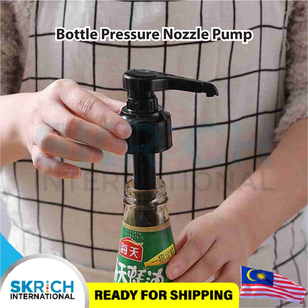 Bottle Pressure Nozzle Pump Plastic Head Pump Oil Sauce Dispenser ...