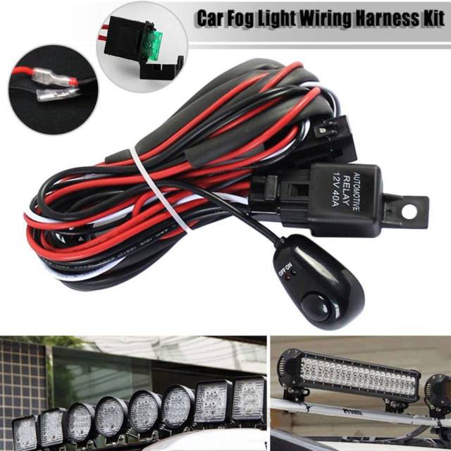 12v 40a Remote Control Wiring Harness Kit Strobe Switch Relay ...