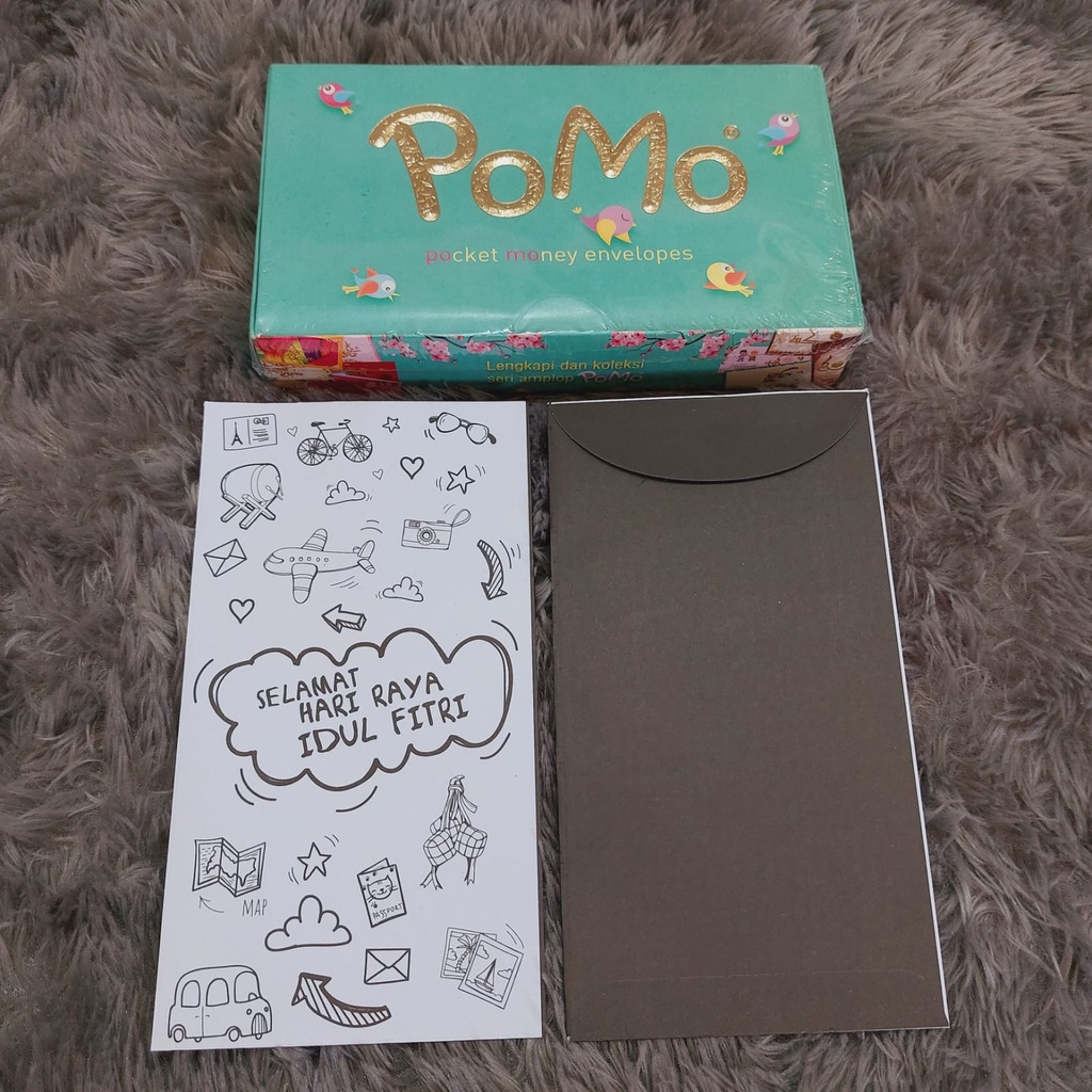 Eid Angpao/Eid Envelope POMO 15 (1 Box Contains 50 Pcs) Size 16x9 cm ...