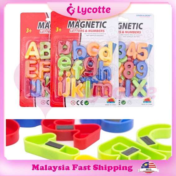 LYCOTTEmy Magnetic Colourful Uppercase / Lowercase Alphabets Letters ...