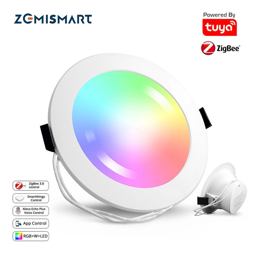 Zemismart Smart LED Ceiling Light Tuya Zigbee RGBCW Dimmable 3-8inch ...