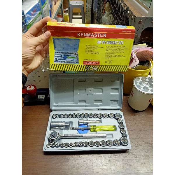KENMASTER 40pcs shock wrench set 40pcs shock wrench set Hand socket set ...
