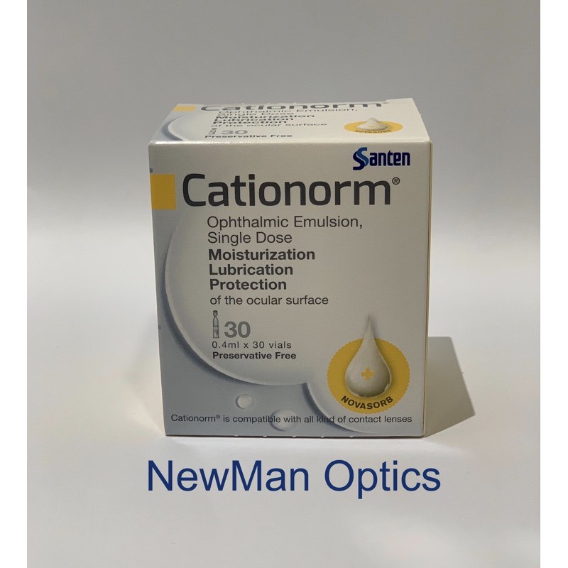 Cationorm Ophthalmic Emulsion Eye Drop 0.4mlx30s | Shopee Singapore
