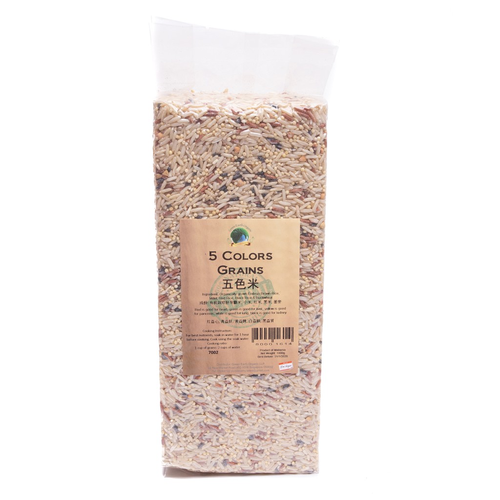 5 Grains 2x1000g (Millet Embryo Rice Black Rice Red Rice and Buckwheat ...