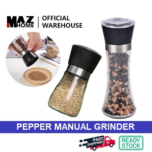 Manual Grinder Pepper Salt Spice Gind Tools Condiment Grinding Bottle ...