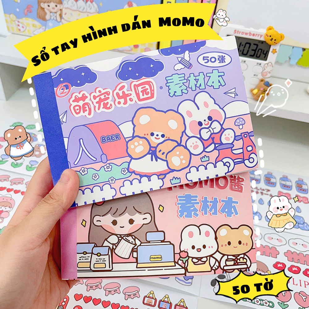 The Book Sticker Self-Cut Many Unique Pictures Cute Document Stickers ...